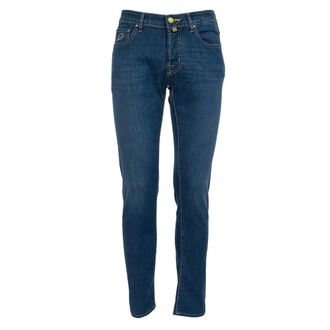 Jacob Cohen Homme, Jeans, Bleu, Taille: W40 Jean Bard Slim Fit avec Logo 3D