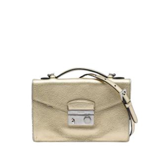 Prada Pre-owned Sound Lock Satchel - - Pre-owned - Damen - Gelb - ONE SIZE
