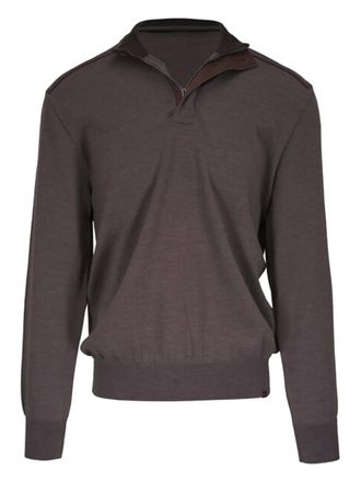 Paul & Shark Pullover mit Rei&szlig;verschluss - Braun