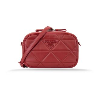 Prada Gesteppte Schultertasche - - Bags - Damen - Rot - ONE SIZE