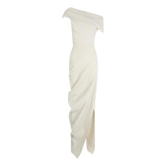 Cortana Arne Asymmetrisches- drapiertes Midikleid - - Dresses - Damen - Beige - XS