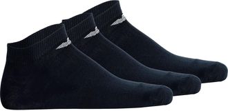 Emporio Armani Herren Casual Cotton 3-Pack Sneaker Socks 3er-Pack Sneakersocken, Blau/Blau/Blau, L-XL