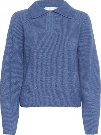 Inwear Femme, Pulls, Bleu, Taille: 46 FR Tricot ras du cou