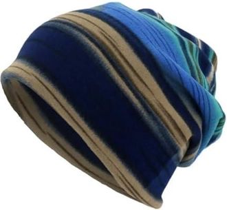 Generic Chemo Headwear Bonnet écharpe turban souple pour femme, Royal Blues, L