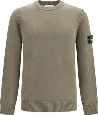 Stone Island Rundhals-Pullover - - Knitwear - Herren - Beige - XL