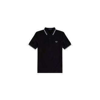 Fred Perry Homme, Tops, Noir, Taille: XL Polo &agrave; Bordures Contrast&eacute;es