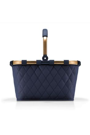Reisenthel Einkaufskorb, Gold, Dunkelblau, Textil, 22 L, quadratisch, 49x29x28 cm, umweltfreundlich, Freizeit, Koffer & Taschen, Einkaufskörbe
