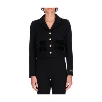 Ermanno Scervino Damen, Jacken, Schwarzk, MGr&ouml;&szlig;e