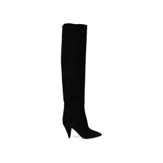 Saint Laurent Kiki Overknee-Stiefel - - Shoes - Damen - Schwarzk - 37 EU