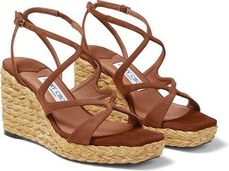 Jimmy Choo London Ayla Wedge Sandal - Brown