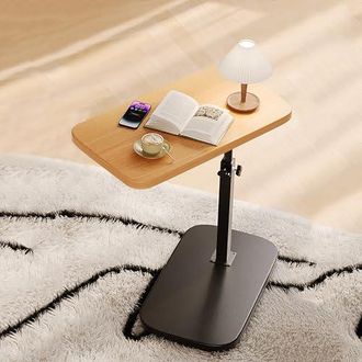 Generic JCSRYD Petite Table d Appoint en Forme de C Réglable en Hauteur, Pivotante à 360 °, Bout de Canape pour Salon et Chambre à Coucher pour Canapé, Lit, C