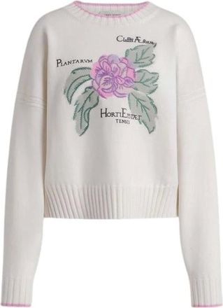 Alberta Ferretti Femme, Pulls, Blanc, Taille: 34 FR Floral Tricots