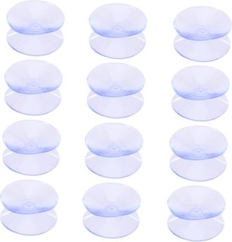 STOBOK 12er-Pack Doppelseitige Pads 10 X 30 Mm Strapazierf&auml;hige Seesauger F&uuml;r Glas Keine Haken Sauber Und Trocken Vielseitig Einsetzbar Heimdekoration Festiv