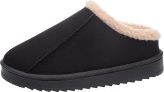 Generic Pantoufles chaudes pour femme avec doublure en polaire - Confortables - Pour int&eacute;rieur et ext&eacute;rieur - Couleur unie - Polyvalentes - Antid&eacute;rapantes - C