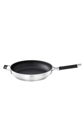 R&ouml;sle Bratpfanne Silence Pro, Schwarz, Edelstahl, Metall, 4,4 L, rund, breiter Sch&uuml;ttrand, antihaftbeschichtet, geschmacksneutral, Kochen, Pfannen, Bratpfan