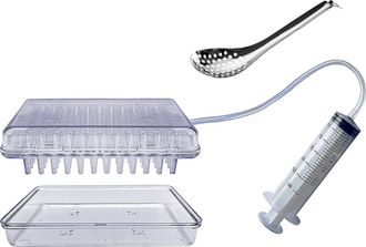 Baoblaze Kaviar Maker Versiegelter Siebl&ouml;ffel Molekulargastronomie Herstellungswerkzeug K&uuml;chenhelfer Kaviarspender f&uuml;r Home Restaurant Hotel Dessert Shop