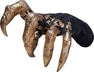 Generic Gothic Wanddekorationen - D&auml;monklauenskulptur, Gold Resin Art | Horror -Display f&uuml;r Federstil f&uuml;r Flure, Macabre Wohnzimmer, gruselige Handwand, die f