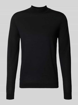 Roy Robson Slim Fit Strickpullover aus reiner Schurwolle mit Stehkragen