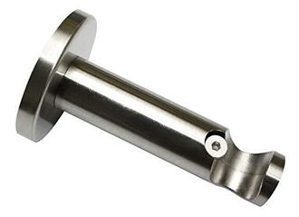 Gardinia Träger offen für Ø 16 mm edelstahl-optik 7,5 cm, Metall