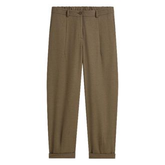 Summum Barrel Fit Twill Hose - - Trousers - Damen - Beige - XS