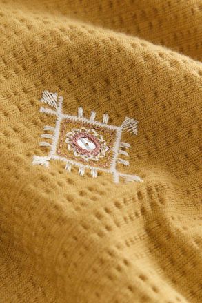 Next Midikleid Seersucker-Midikleid aus Jersey mit Spiegeldetail (1-tlg)