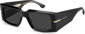 Victoria Beckham unisex, Accessoires, Noir, Taille: 55 MM VB 7008/S Lunettes de soleil