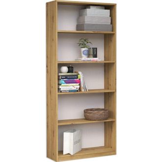 Topeshop Topeshop - B&uuml;cherregal 60cm B&uuml;cher Ordner Artisan Eiche