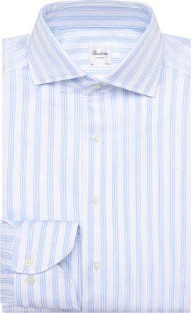Stenstr&ouml;ms Streifenhemd aus Twofold Super Cotton mit Kentkragen, Slimline in