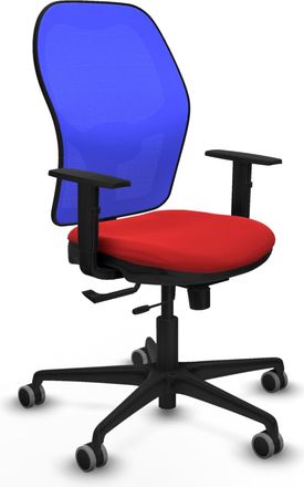 Piqueras y Crespo Sessel f&uuml;r Home Office Jorquera mit 1D-Armen, h&ouml;henverstellbare Lendenwirbelst&uuml;tze, ausgestattet mit Syncro/Traslack und eingespritztem Schaum. Mit Ro