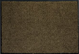 Astra Hochwertige Schmutzfangmatte - Fussmatte innen - bei 30&deg; C waschbare Fu&szlig;matte - Rutschfester L&auml;ufer - Teppich K&uuml;che - Flur - braun 90x250 cm