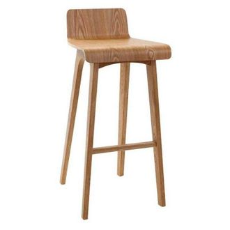 Miliboo Miliboo - Chaise de bar scandinave en bois clair H75 cm baltik