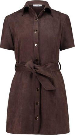 Hailys Velourkleid He44lena Chocolate Brown