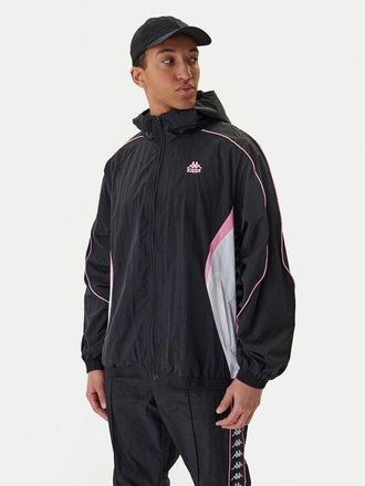 Kappa Windjacke Banda Silas 37222WW Schwarz Comfort Fit