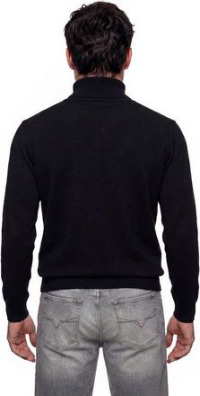 Guess Rollkragenpullover mit Seide und Wolle, Regular Fit, Logo-Schriftzug