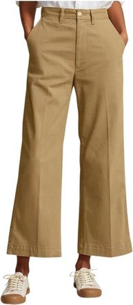 Polo Ralph Lauren Femme, Pantalons, Brun, Taille: 34 FR Chino Wide-Leg Pant