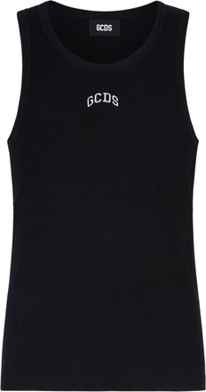 GCDS Tanktop mit Logo-Print - Schwarz