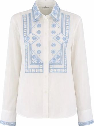 Ermanno Scervino Femme, Blouses et Chemises, Multicolore, Taille: 38 FR Chemise Broderie