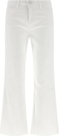 L'agence Femme, Jeans, Blanc, Taille: W29 Wanda Cropped Wide-Leg Jean