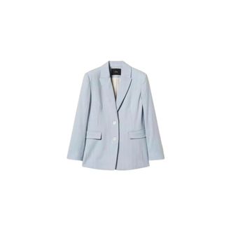 Twinset Femme, Vestes, Bleu, Taille: 42 FR Blazer &agrave; rayures