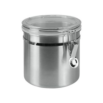 Metaltex 185311010 Vorratsdose 1,0L Inox, Silber