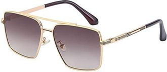 Generic Lunettes de soleil rétro en métal pour hommes et femmes pour la conduite (couleur : D, taille : moyen) 2026, D, Taille unique