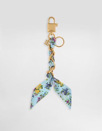 Dolce & Gabbana Printed Satin Keychain - Frau Collection Mehrfarbig Onesize