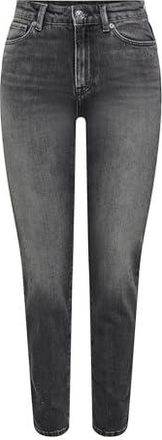 Only Onlemily Hw St Ank Rhinestone DNM SIK, Gris Denim, 32W / 32L Femmes