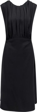 Jil Sander Knielanges Kleid - Schwarz