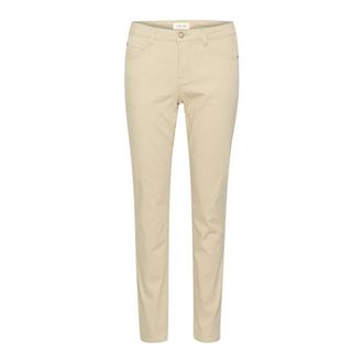 Cream Crann Twill Hose - Coco Fit - - Trousers - Damen - Beige - W25 L30