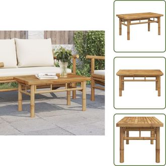 vidaXL The Living Store - Couchtisch 70x40x35 cm Bambus - Bambus Couchtisch - Esszimmertisch - Wohnzimmerstil - Gartenm&ouml;bel - Balkonm&ouml;bel