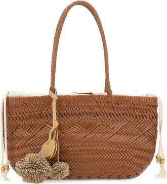 Gianni Chiarini Femme, Sacs, Brun, Taille: ONE Size Paloma Woven Leather Tote Bag