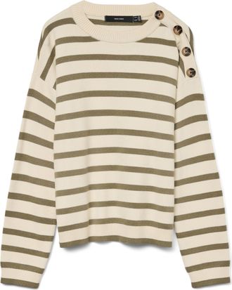 Vero Moda Vmsaba Ls O-Neck Button Pullover Ga Noos