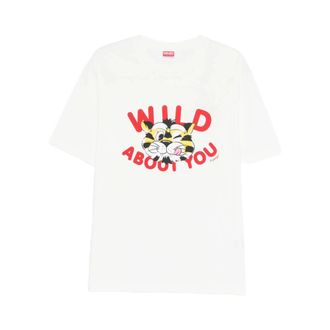 Kenzo Fg55Ts2064Sg 02 T-shirt - - Tops - Herren - Wei&szlig; - XL