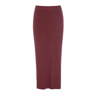 Bitte Kai Rand Femme, Jupes, Brun, Taille: 38 FR Jupe Tricotée Marron avec Motif Carré